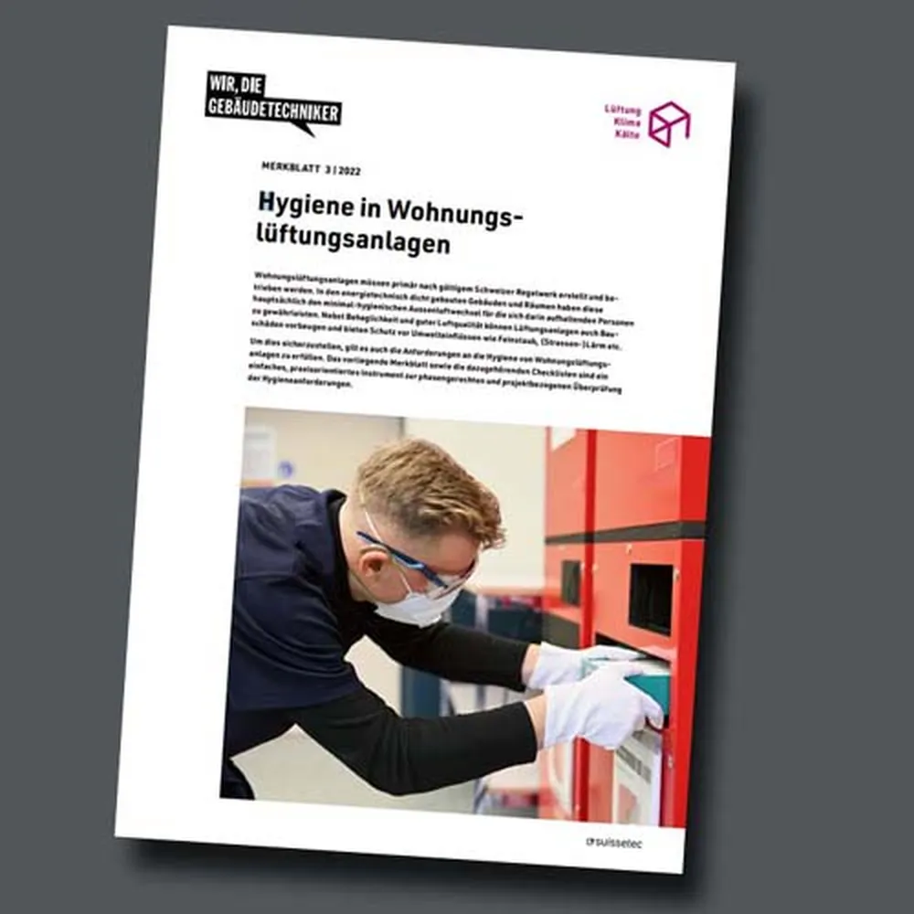 320-018 Neues Merkblatt «Hygiene in Wohnungslüftungsanlagen» | energie ...