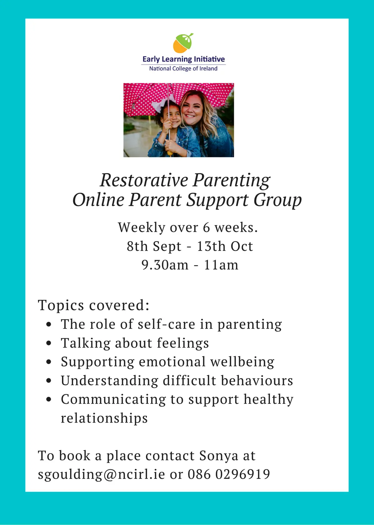 RESTORATIVE PARENTING COURSE
