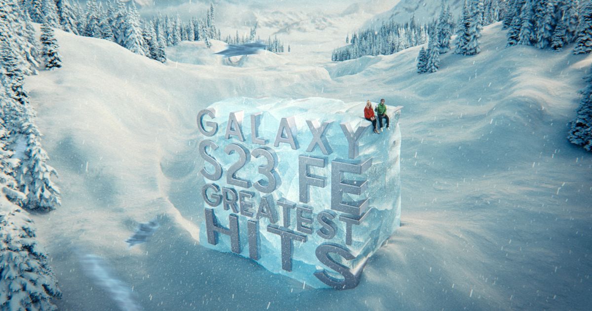 Samsung Galaxy S23 FE Christmas spot harks back to naughties