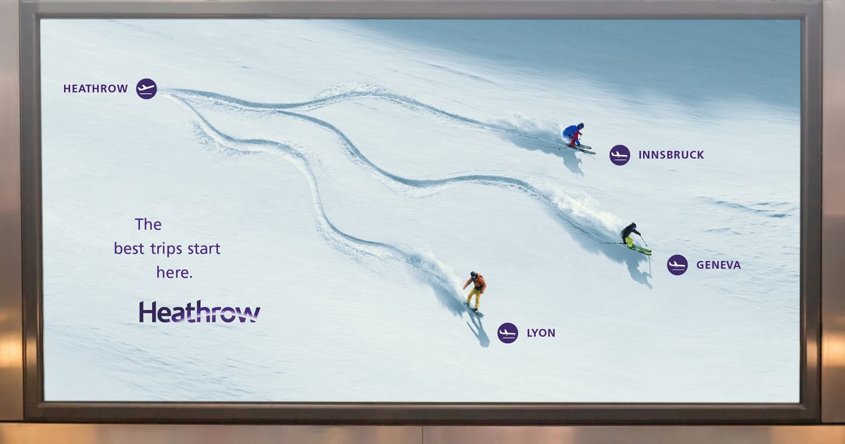 Heathrow Airport campaign highlights range of winter ski destinations