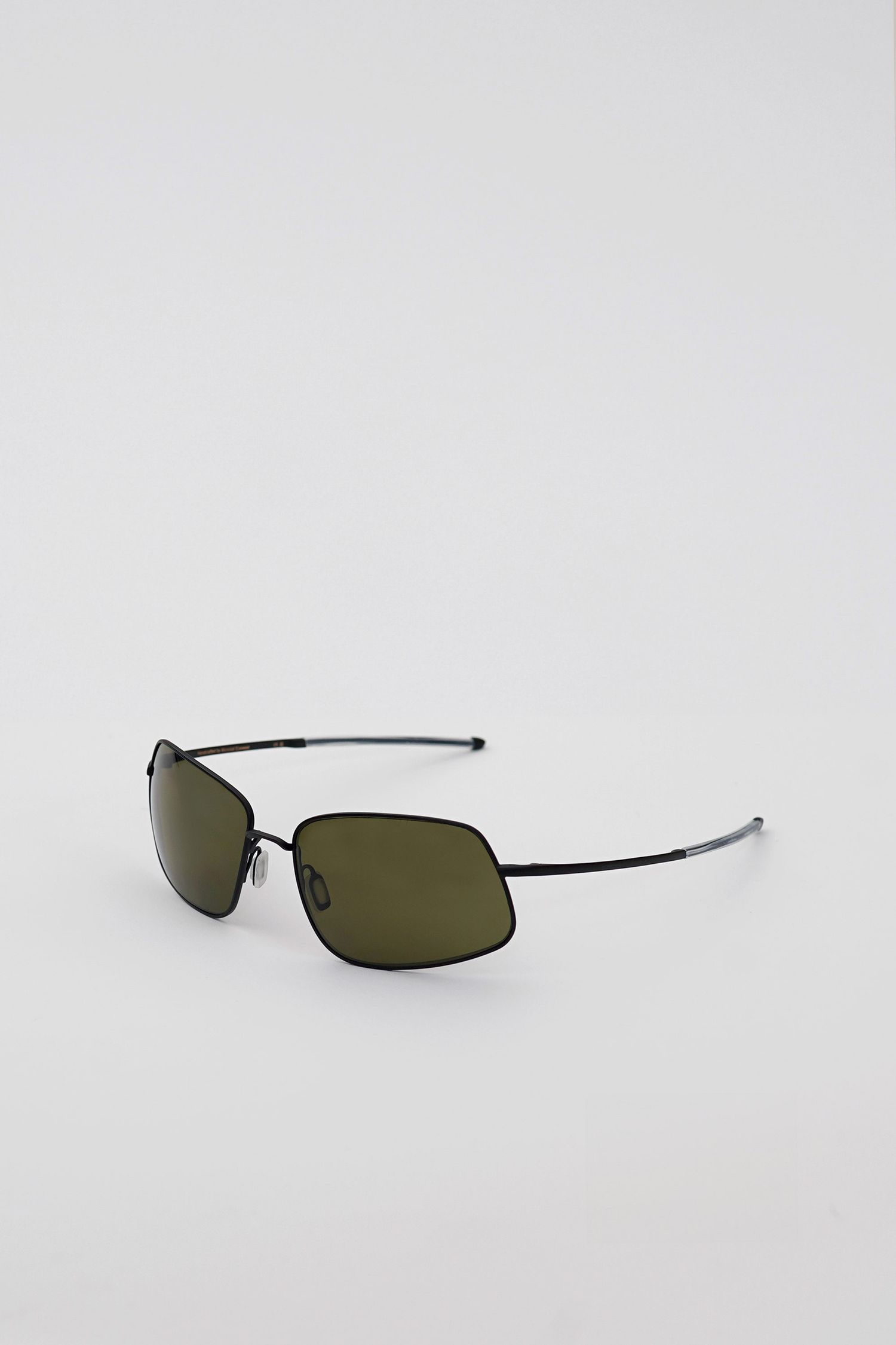 Wave matt Black - green solid polarized lens – Monokel Eyewear
