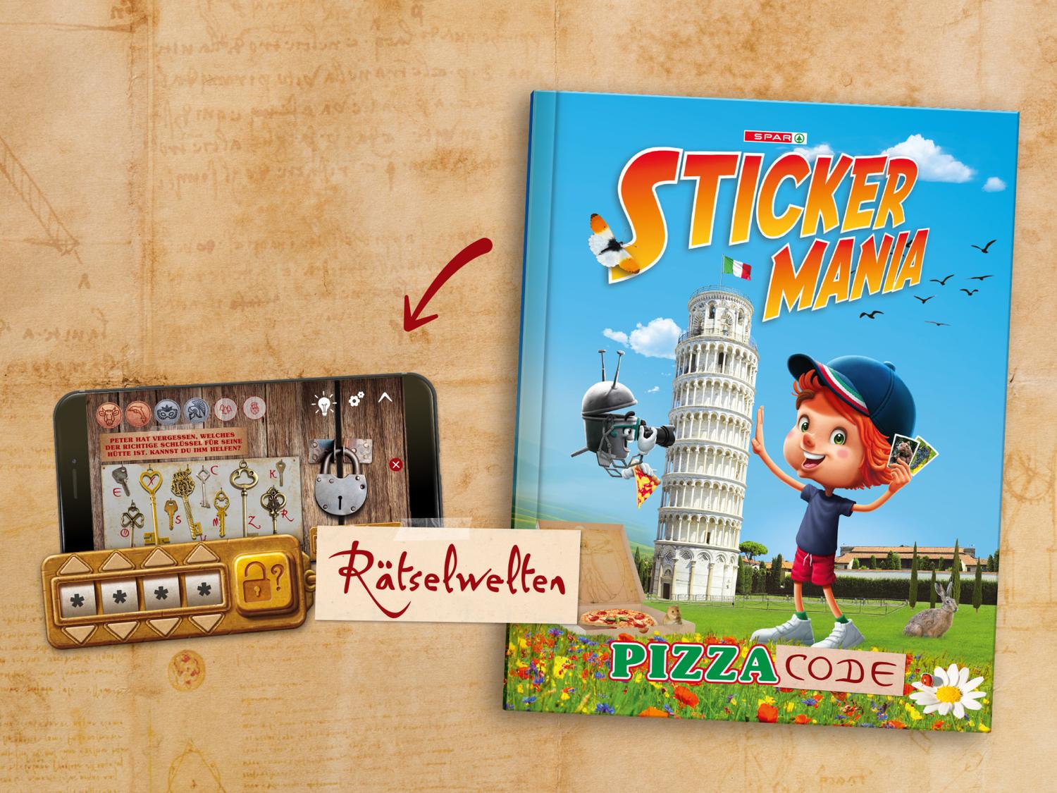 SPAR Österreich . Stickermania 2023 – Pizza Code - good matters