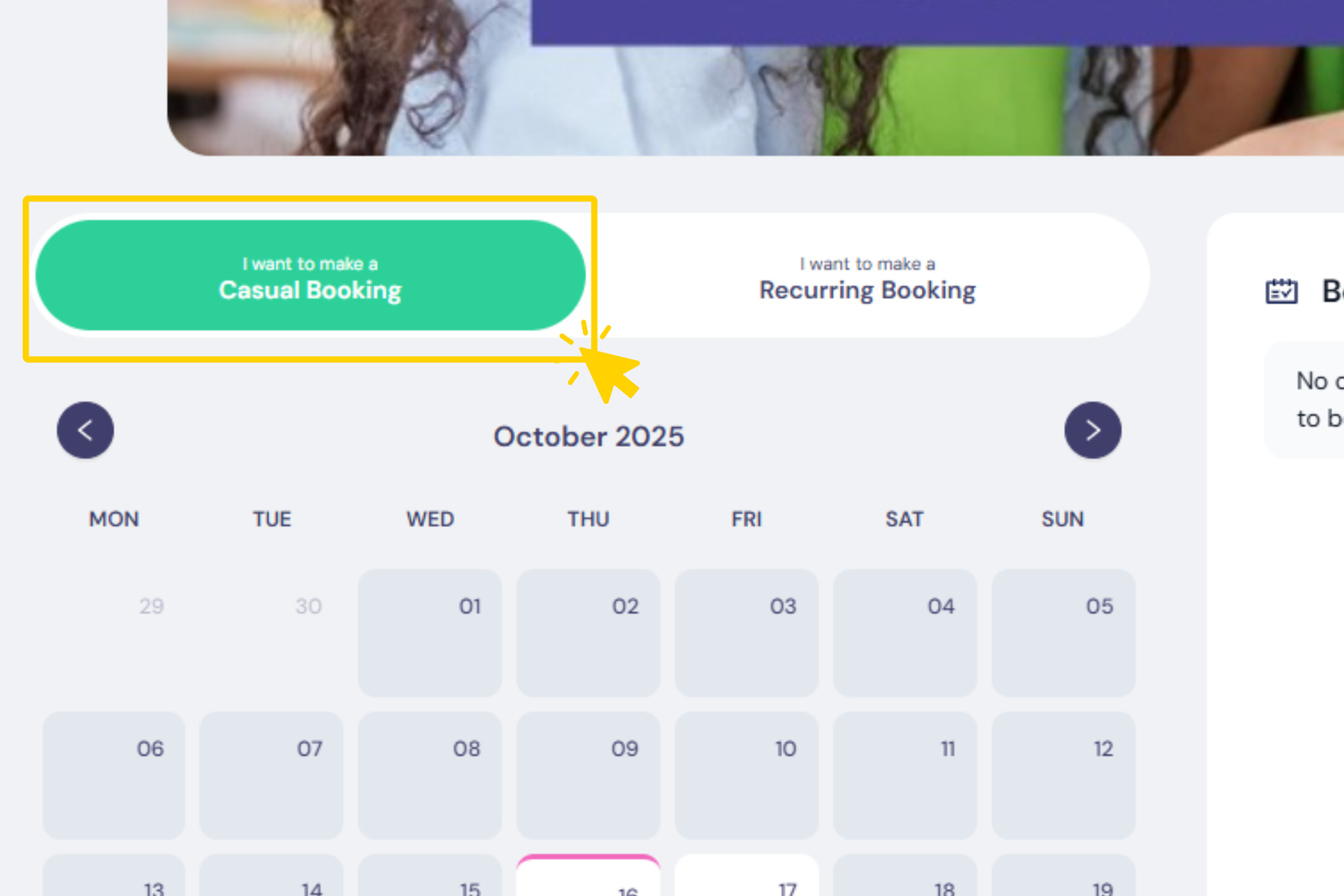 How to make a booking in Kidsoft? | Helping Hands Network