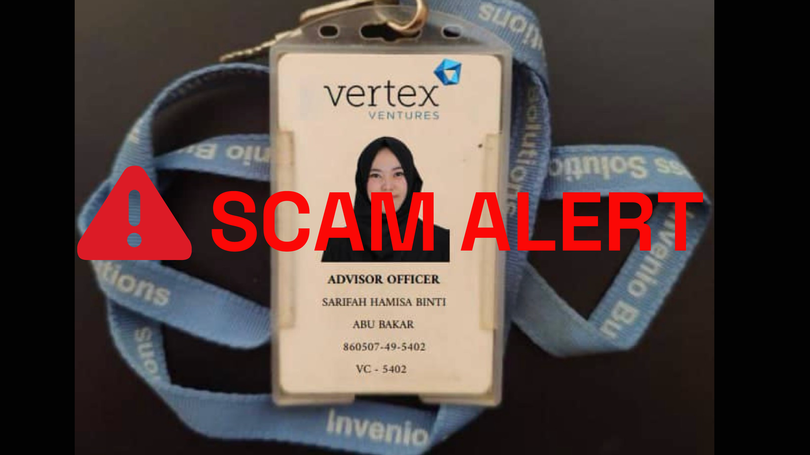 Impersonation of Vertex Ventures in Malaysia | Vertex Holdings