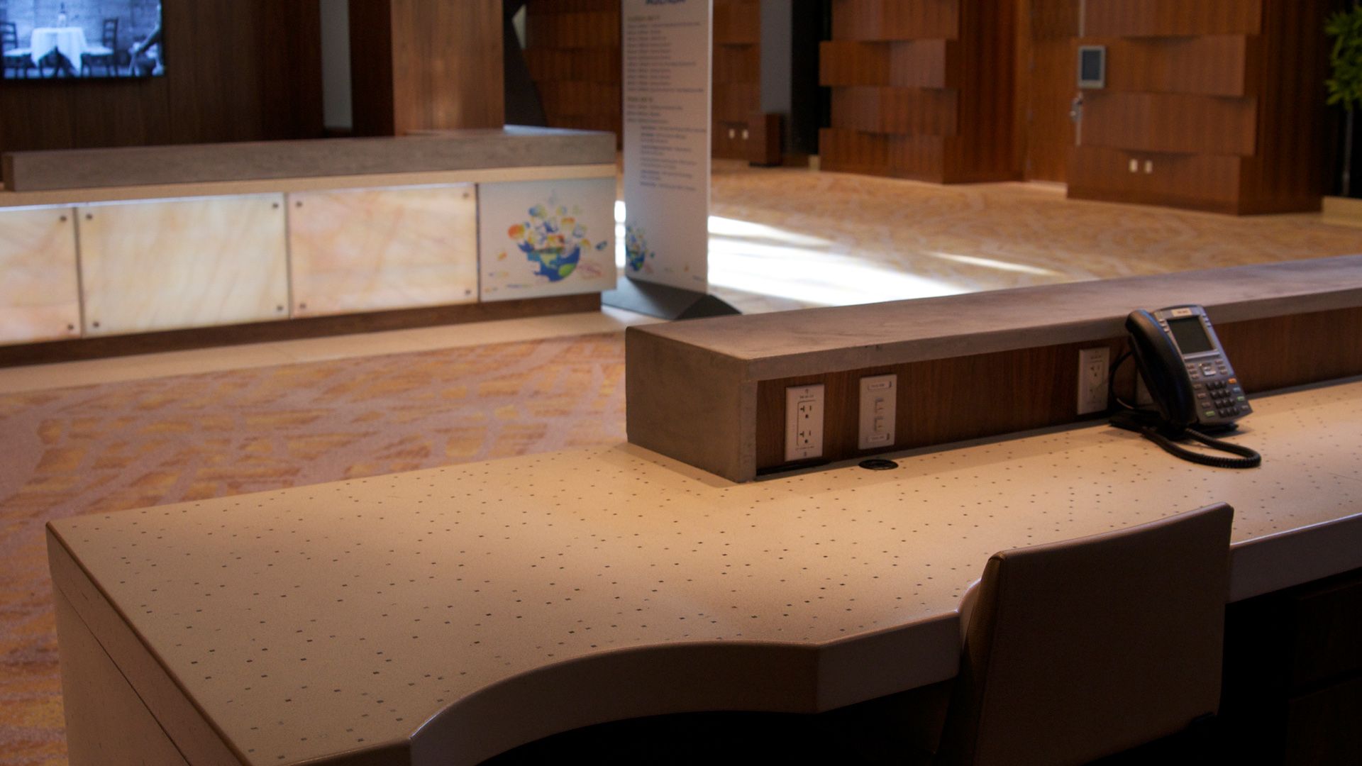 Aria Convention Center: Registration Desks | Sensitile