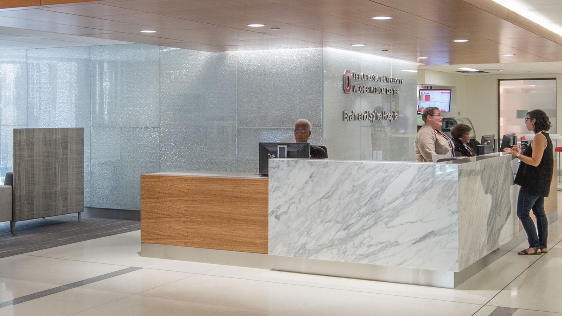 Feature wall for OSU Healthcare | Sensitile