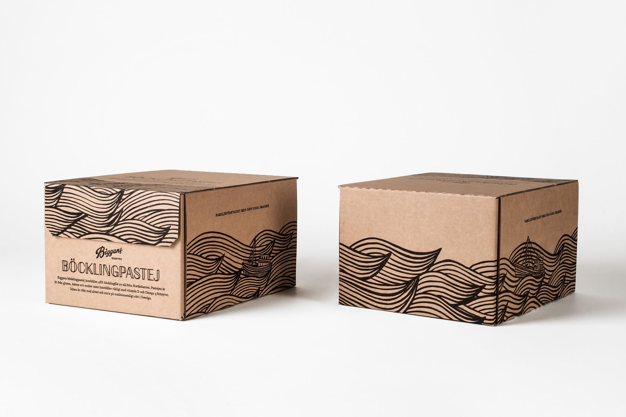 Bedow – Biggans Böcklingpastej packaging design