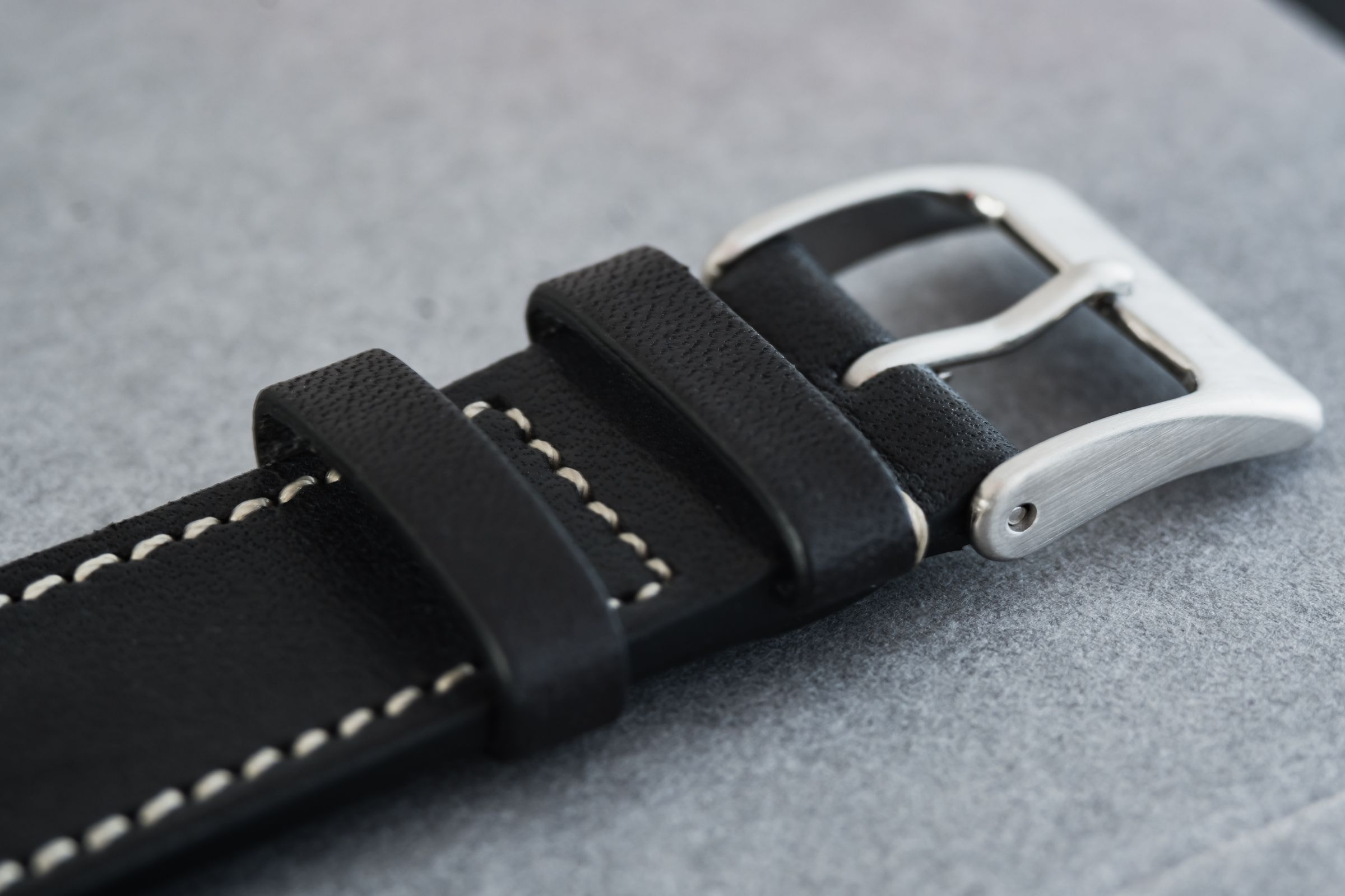 Stitched Strap Black - Baltic Watches