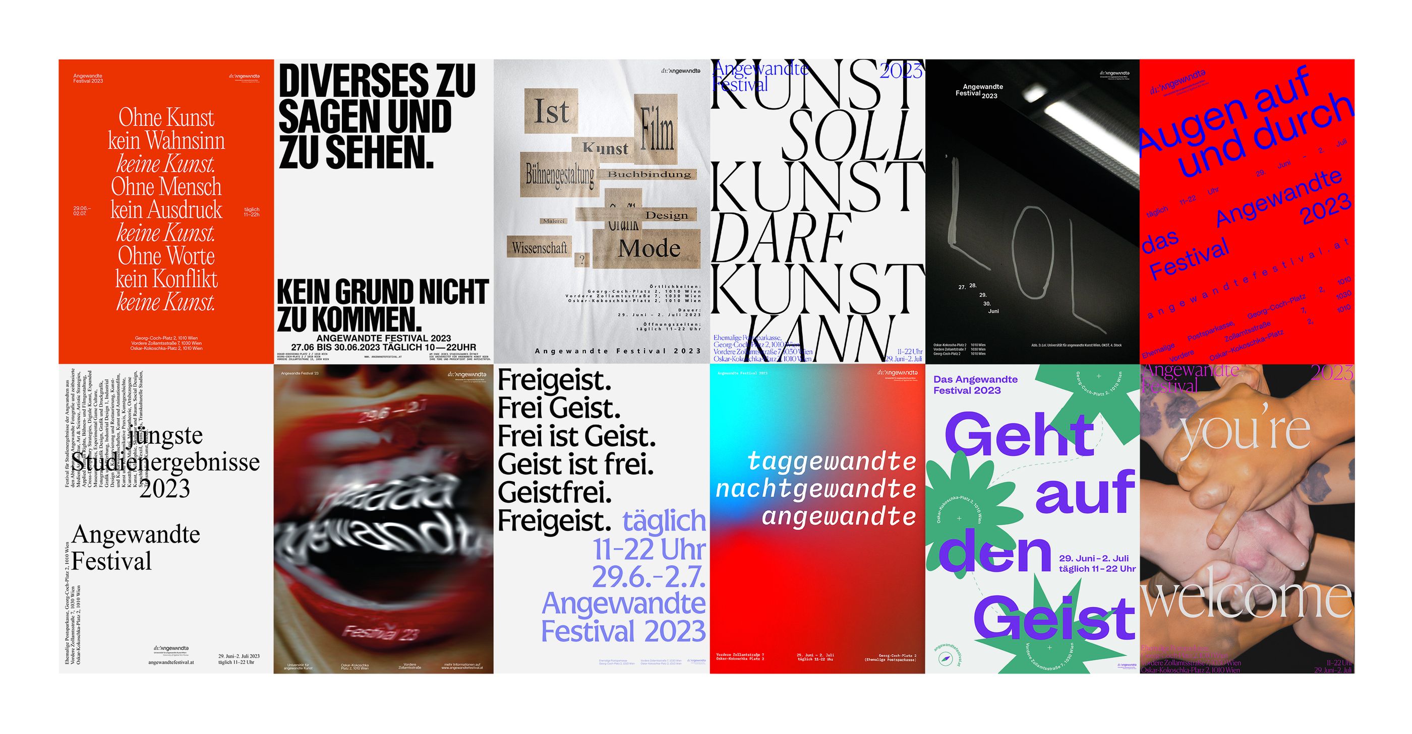 Angewandte Festival 2023 → Graphic design back stage!