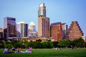 Austin by sunset | Free virtual background | WebinarGeek