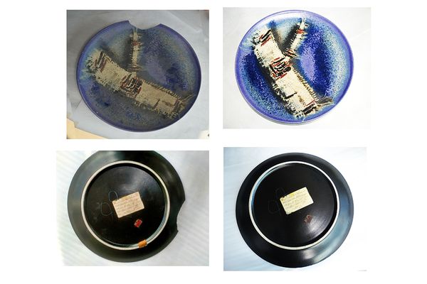 'AAA Quang Khánh Nguyen, The Ceramic Plate "Purple Set No.1-4" from ...