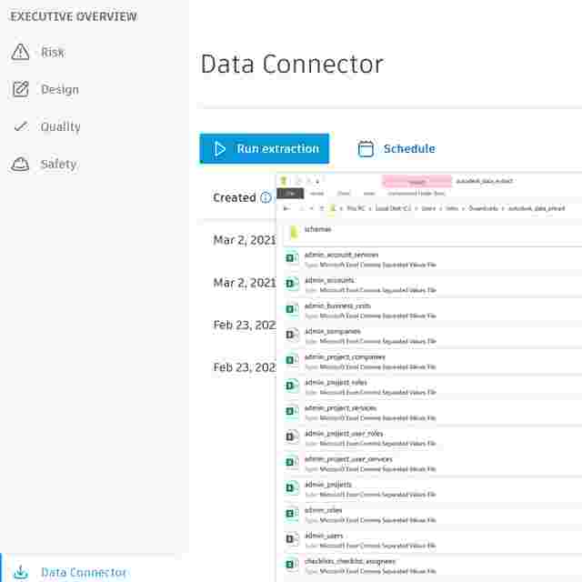 Construction Data Connector Autodesk Construction Cloud