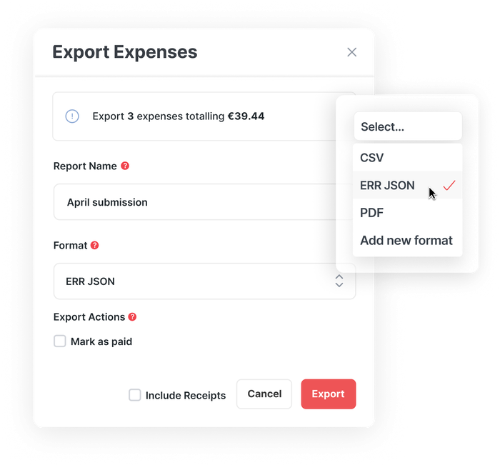 ERR Revenue Reporting | ExpenseIn