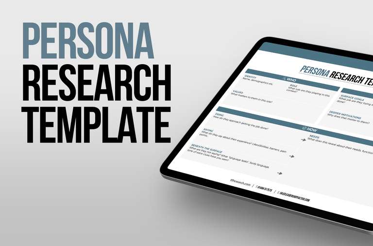 Persona Research Template