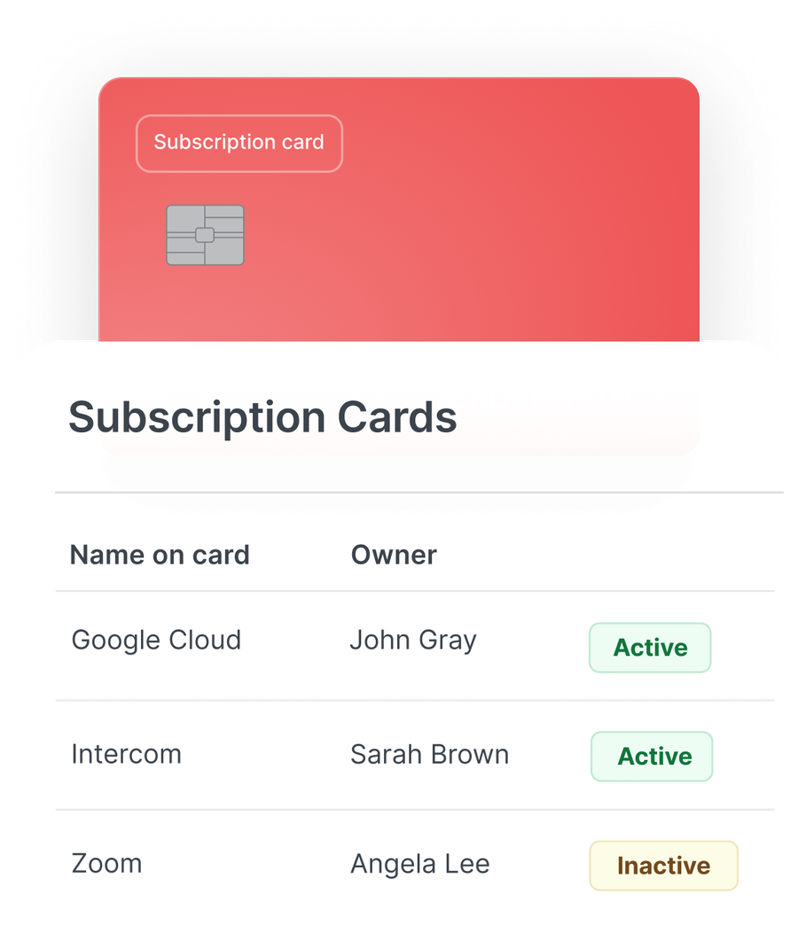 ExpenseIn Subscription Card | Simplify Supplier & Vendor Payments
