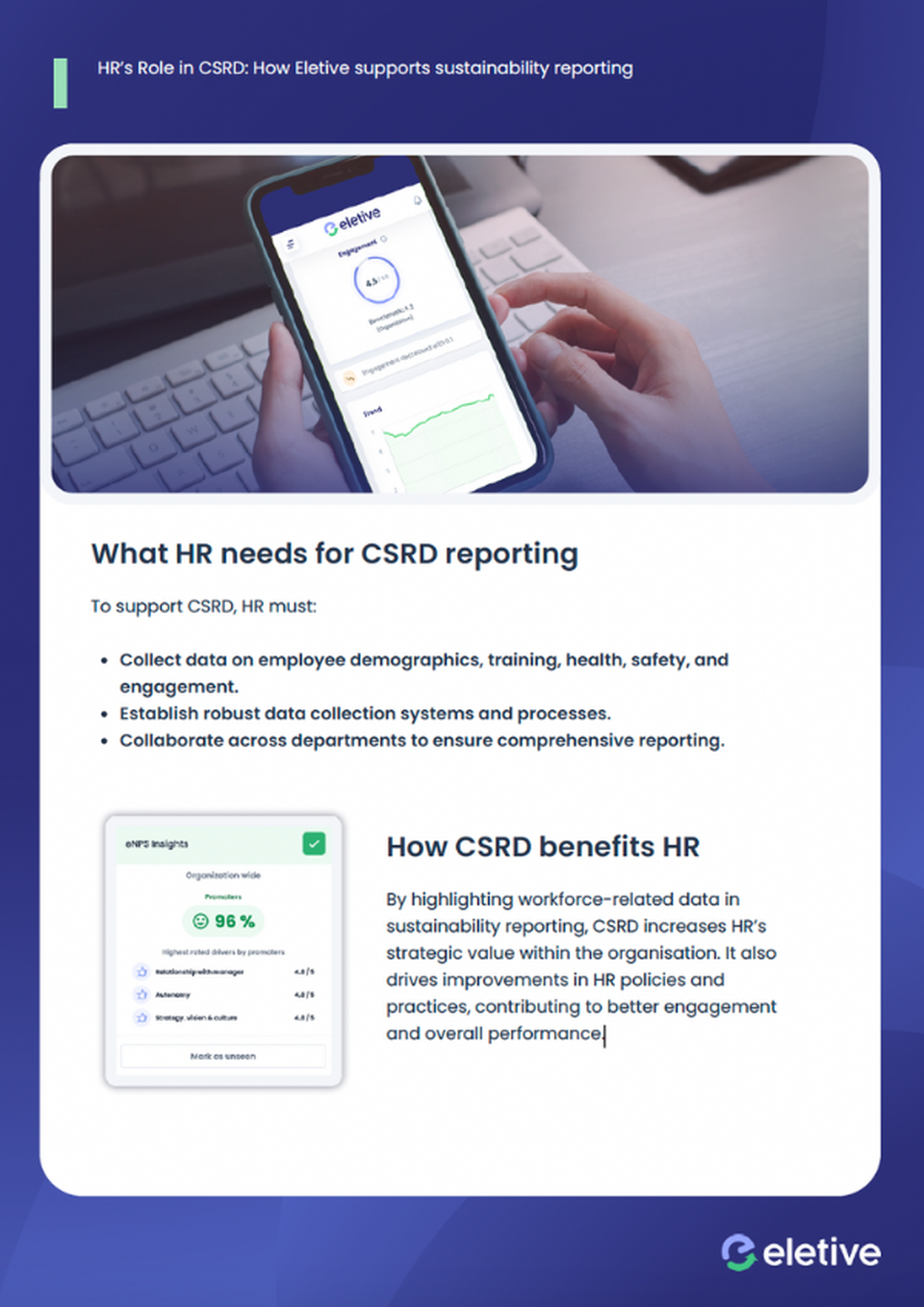 HR's Role in CSRD | Eletive